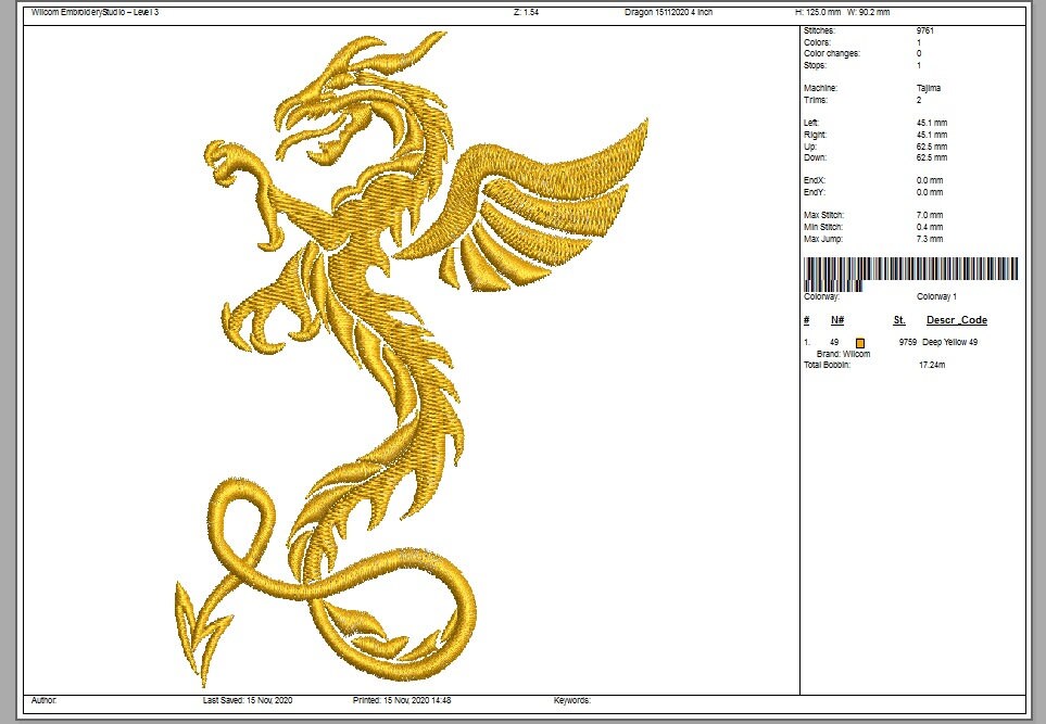 Chinese Dragon Machine Embroidery Design Instantly Download - Etsy