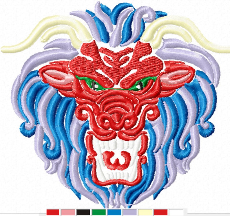 Dragon Machine Embroidery Design Instantly Download - Etsy