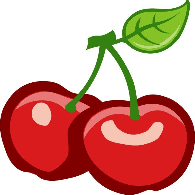 Cherries Vector SVG. Ai, PNG. EPS. Jpg Big Size 300 Dpiis - Etsy