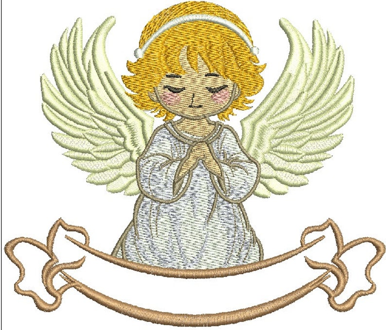 Angel Machine Embroidery Design - Etsy