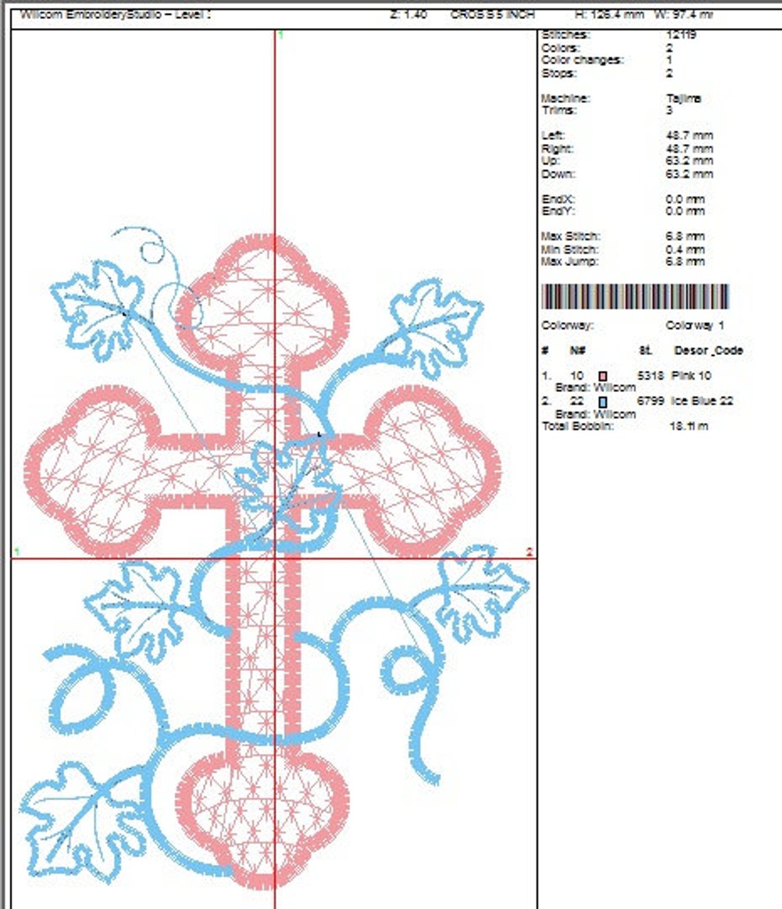 Cross Embroidery Design. Easter Cross Embroidery Design. - Etsy