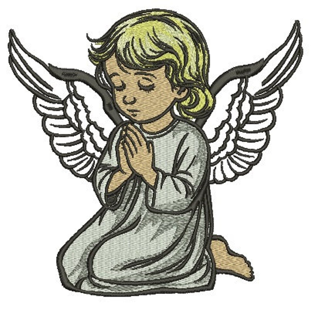 Angel Machine Embroidery Design - Etsy