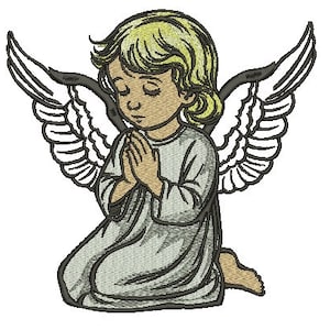 Angel Machine Embroidery Design - Etsy