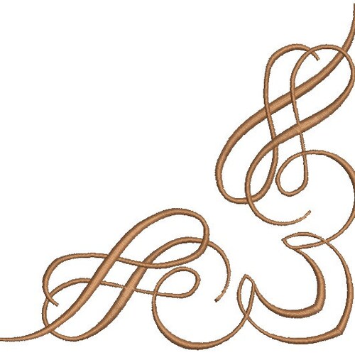 Corner Pattern Machine Embroidery Design Instantly Download - Etsy