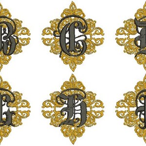 Victorian Style Alphabet / Monogram Alphabet Machine Embroidery Design ...