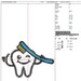 Tooth and Toothbrush Embroidery Design - Etsy