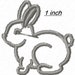 Rabbit Bunny Machine Embroidery Designs Instantly Download - Etsy