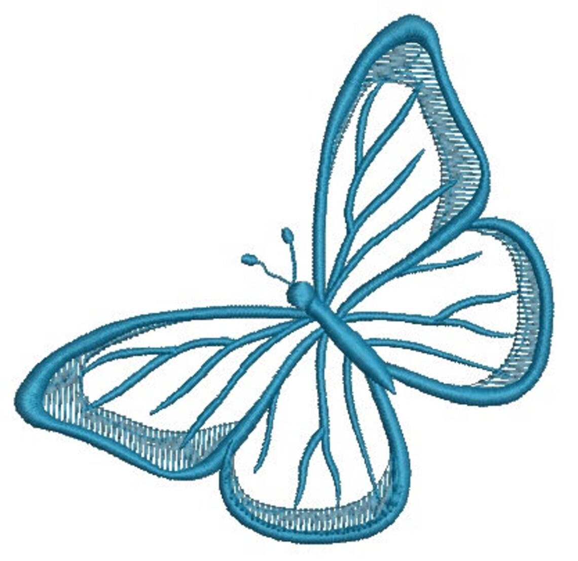 Butterfly Simple Design Machine Embroidery Design - Etsy