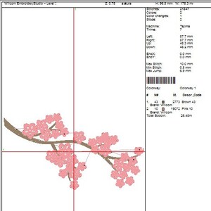 Cherry Blossom, Sakura Flowers Embroidery Designs Set Machine ...