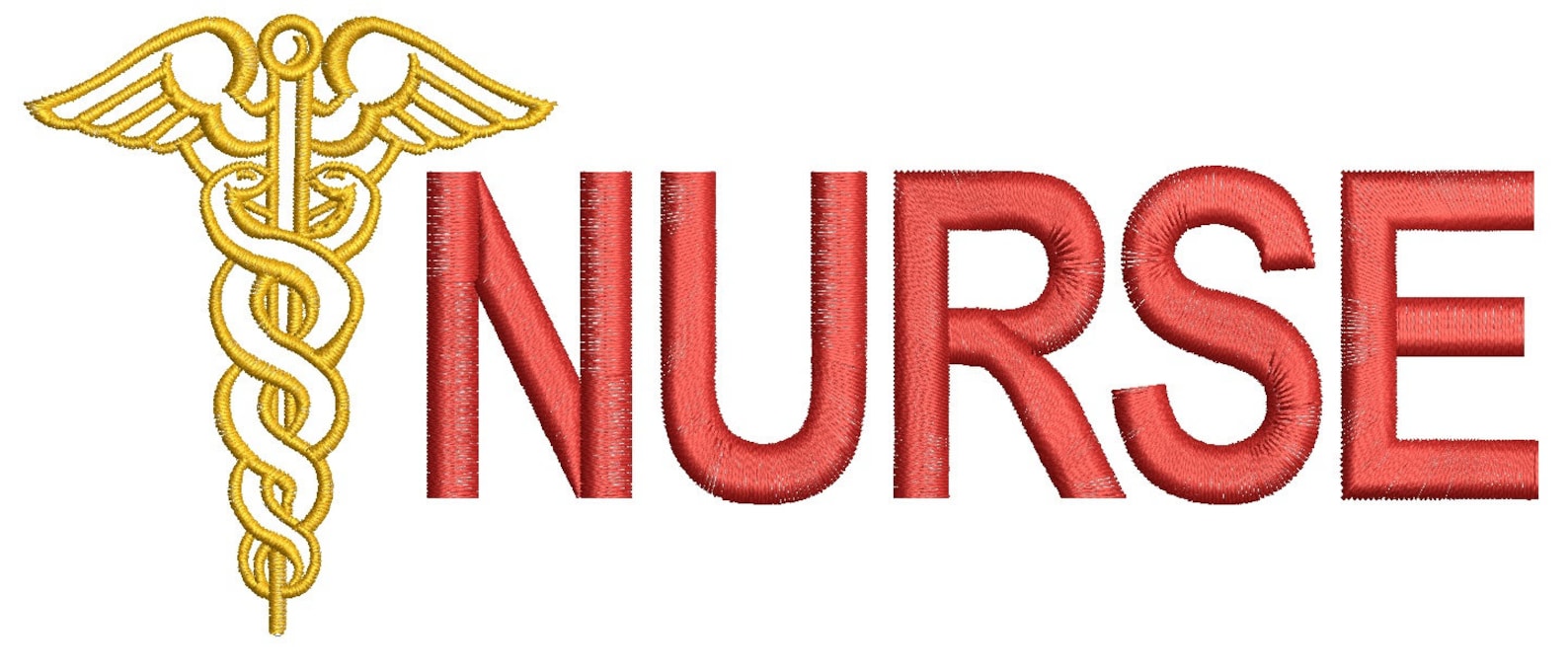 NURSE Embroidery Medical Pattern Healthcare Design - Etsy