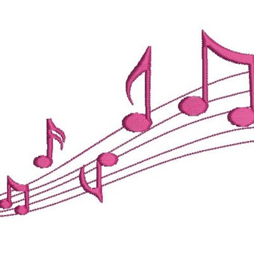 Musical Notes Music Notes Machine Embroidery Designs - Etsy