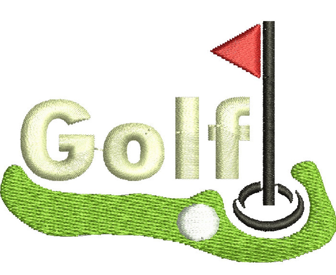 Golf Machine Embroidery Design - 2 Sizes, Instantly Download - Etsy