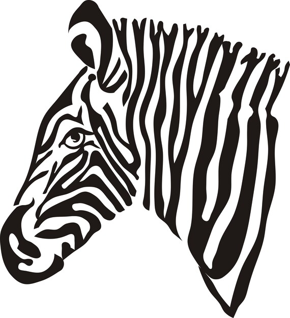 Zebra Head Zebra Face SVG. Dxf PNG. EPS. Jpg Big Size 300 - Etsy