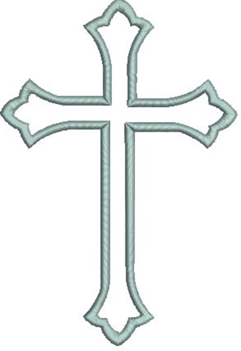 Latin Cross Embroidery Design. Easter Cross. Christian Cross - Etsy