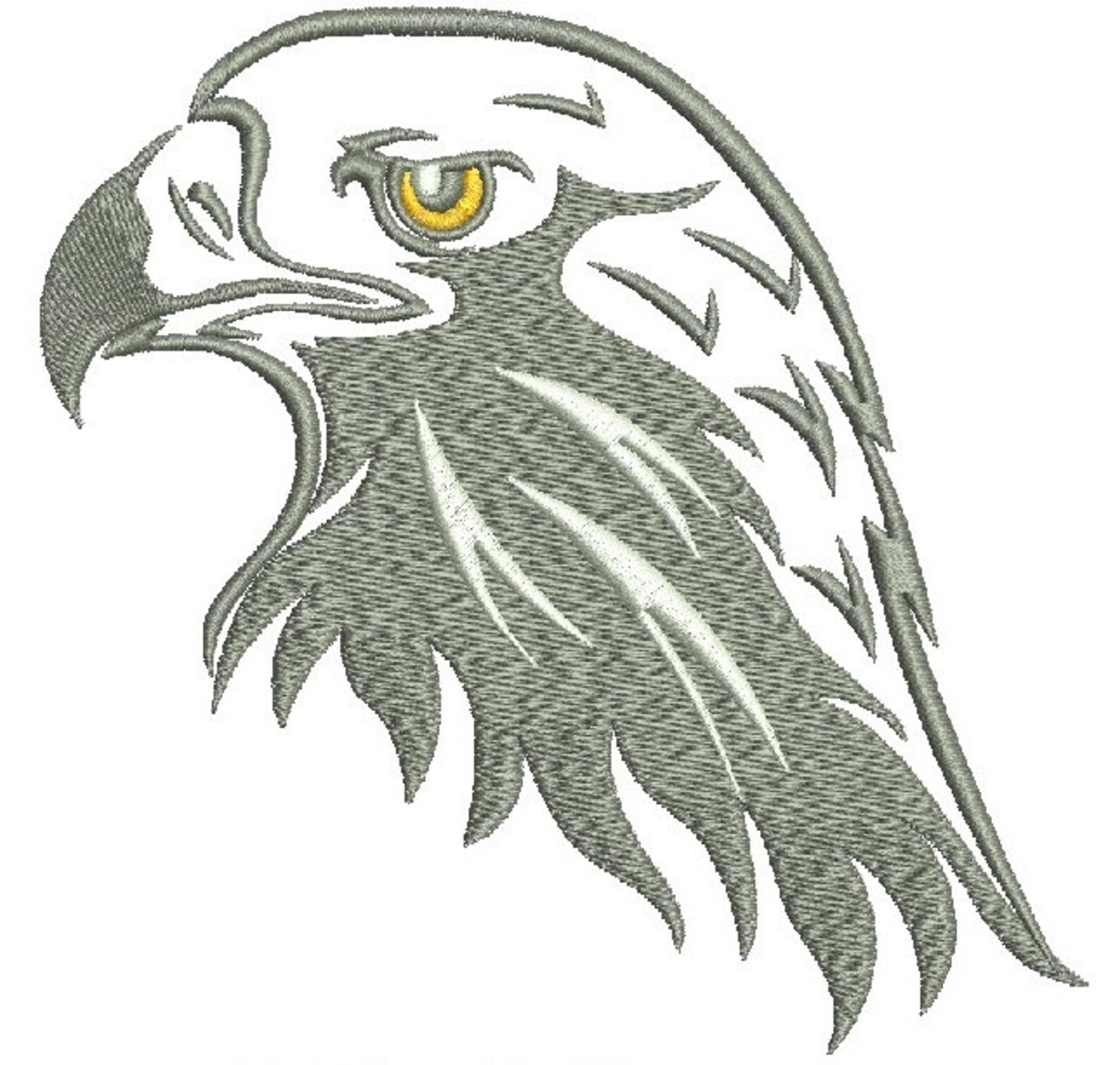 Eagle Head Embroidery Machine Embroidery Design Instant | Etsy