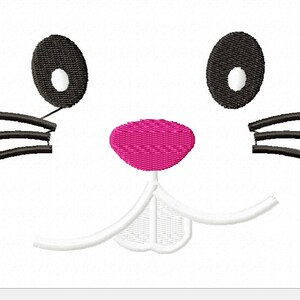 Bunny Face, Easter Embroidery Face, Embroidery Rabbit Machine ...