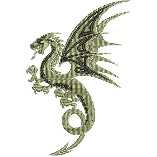 Dragon Embroidery Design Digital Download Embroidery Machine - Etsy
