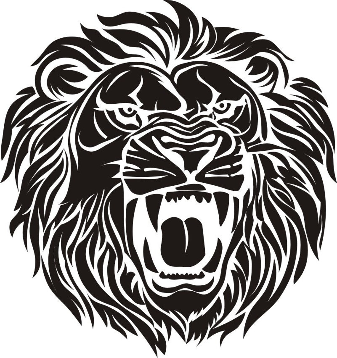 Lion SVG. Dxf, PNG. EPS. Jpg Big Size 300 Dpi - Etsy