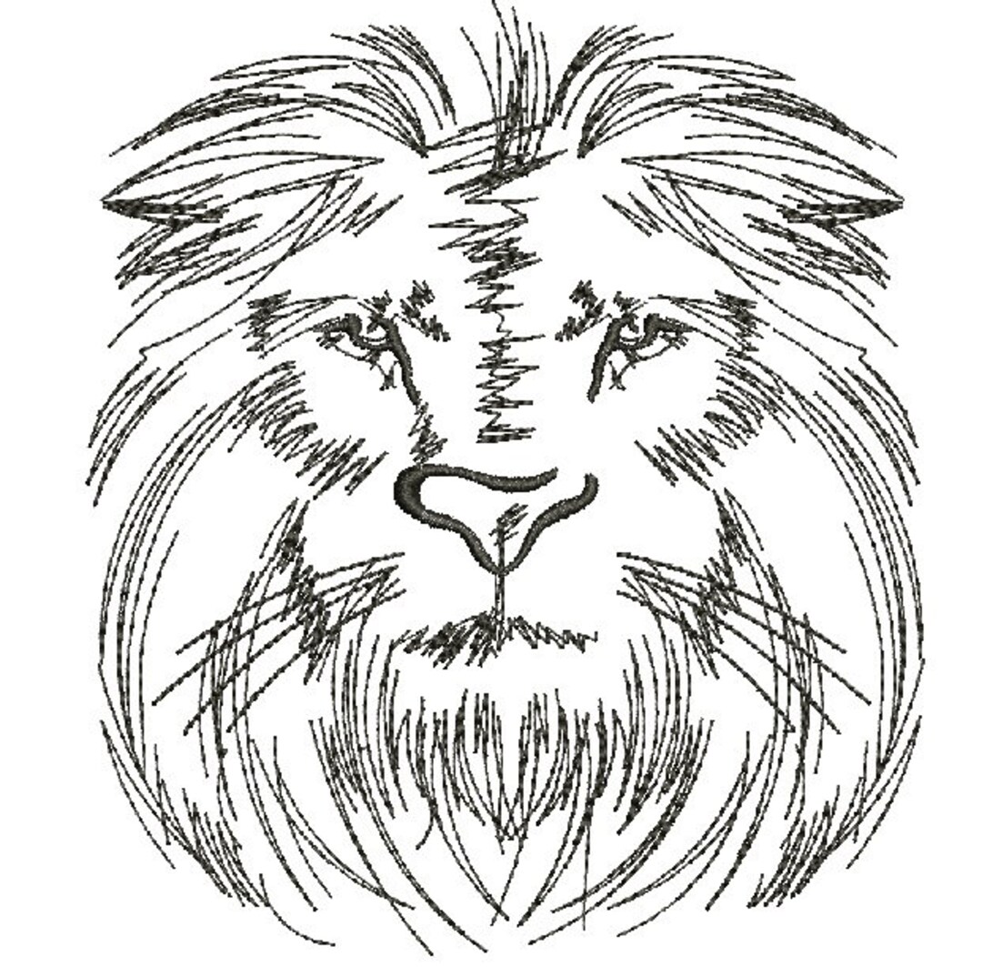 Lion Machine Embroidery Designs, Instantly Download - Etsy