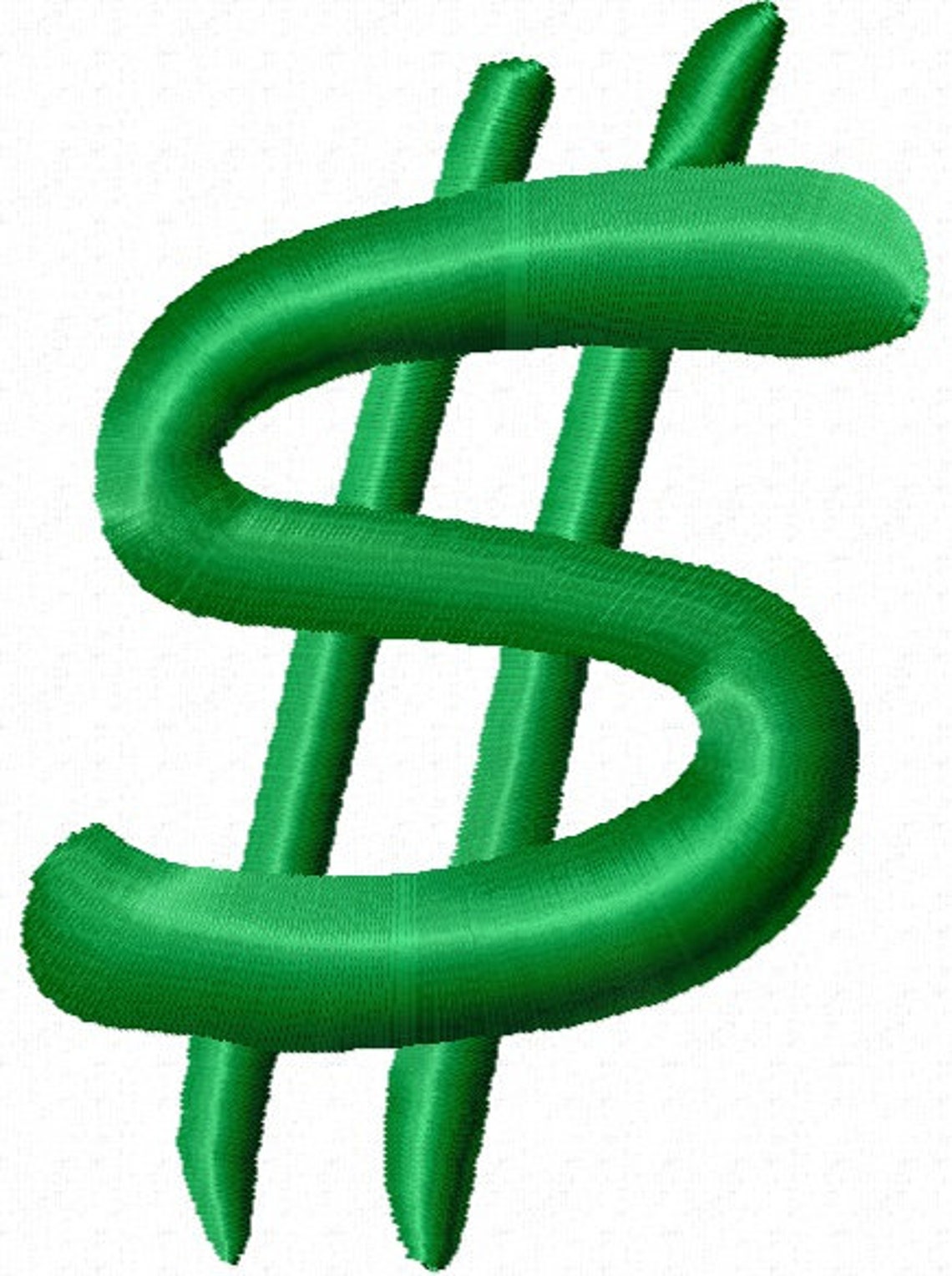 Dollar Sign Machine Embroidery Design Instantly Download - Etsy
