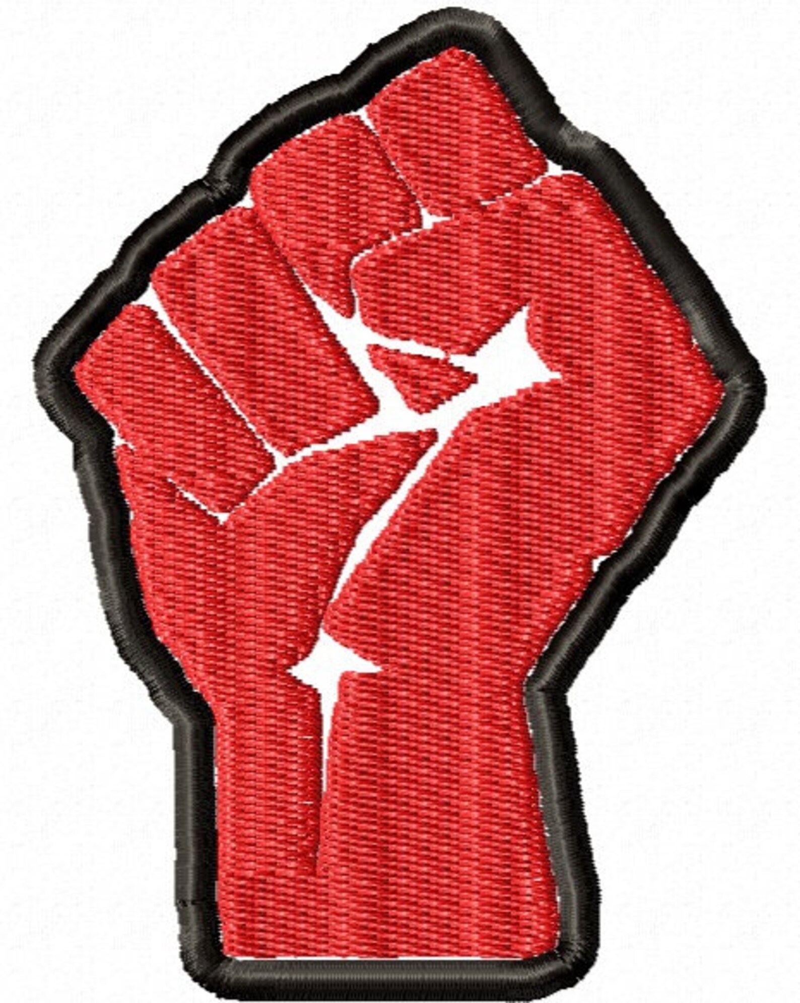 Clenched Fist Hand Gesture Machine Embroidery Design - Etsy