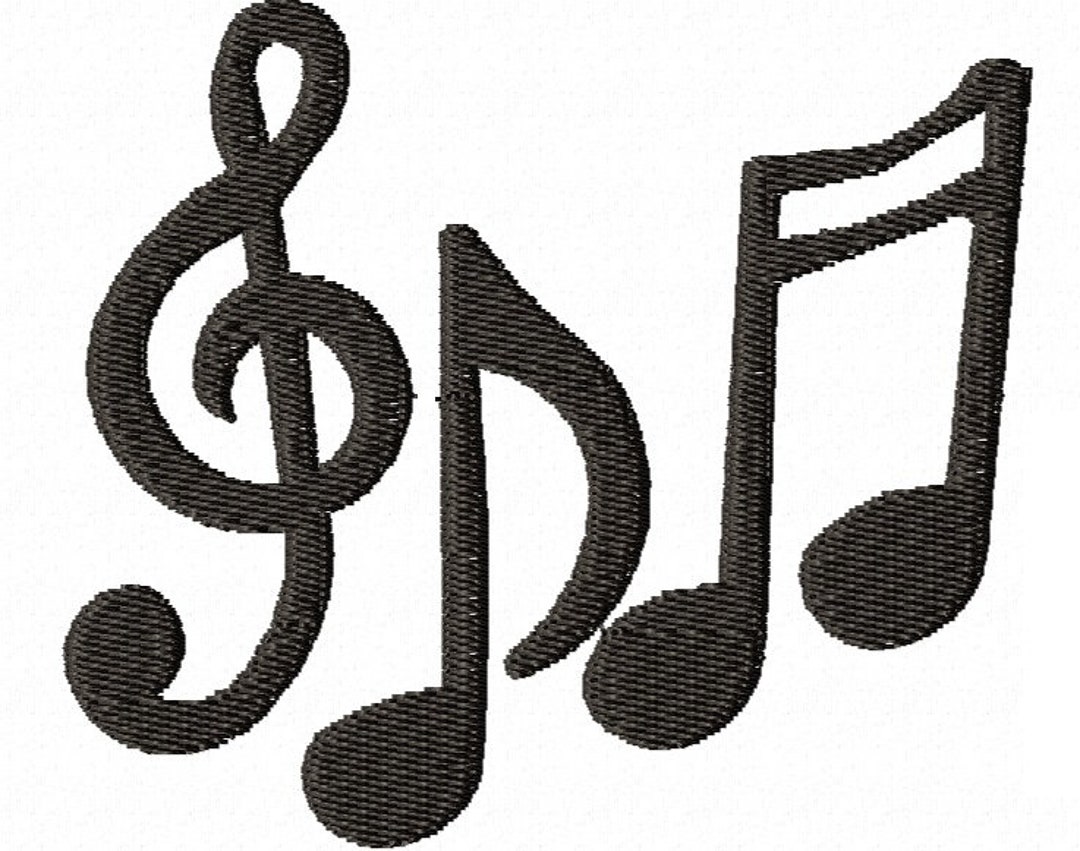 Musical Notes, Music, Notes Machine Embroidery Designs, Instantly ...