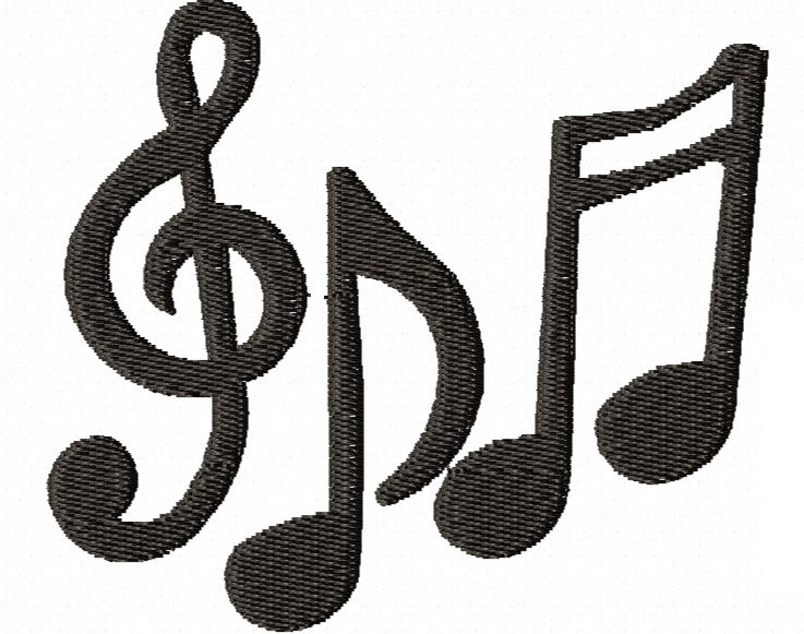 Musical Notes Music Notes Machine Embroidery Designs - Etsy