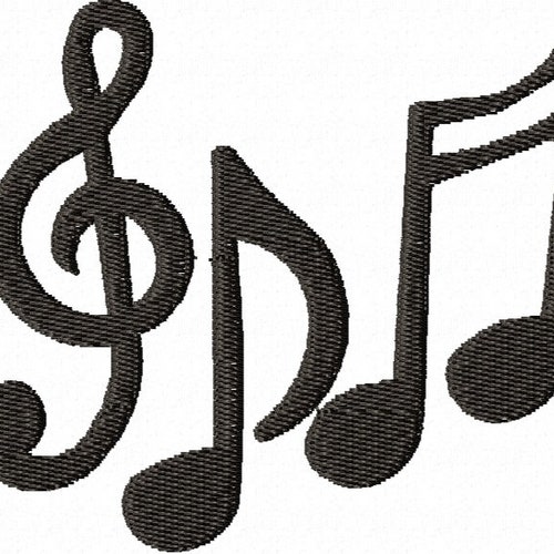 Music Notes Machine Embroidery Design Embroidery Designs - Etsy
