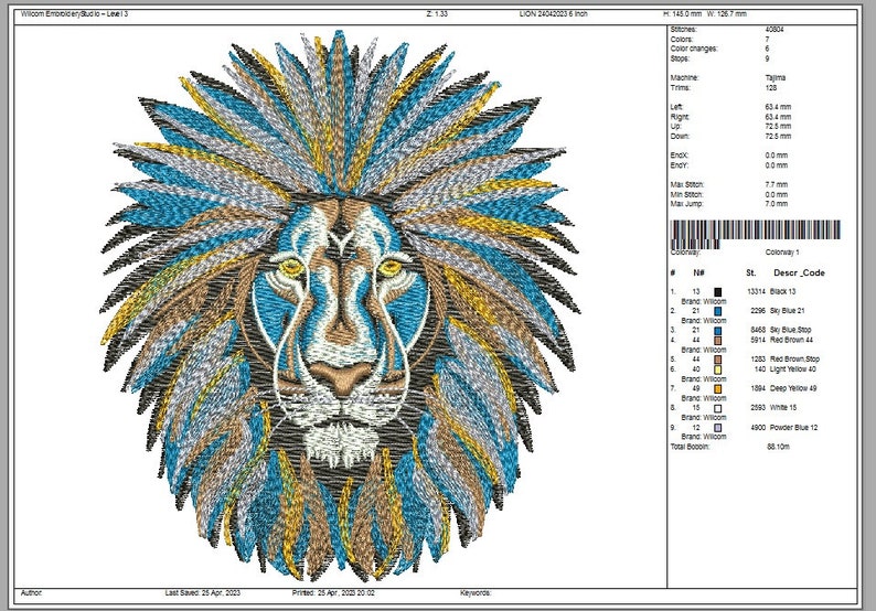 Lion Machine Embroidery Designs Instantly Download It is - Etsy
