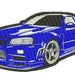 Blu Car Machine Embroidery Design, Instantly Download - Etsy