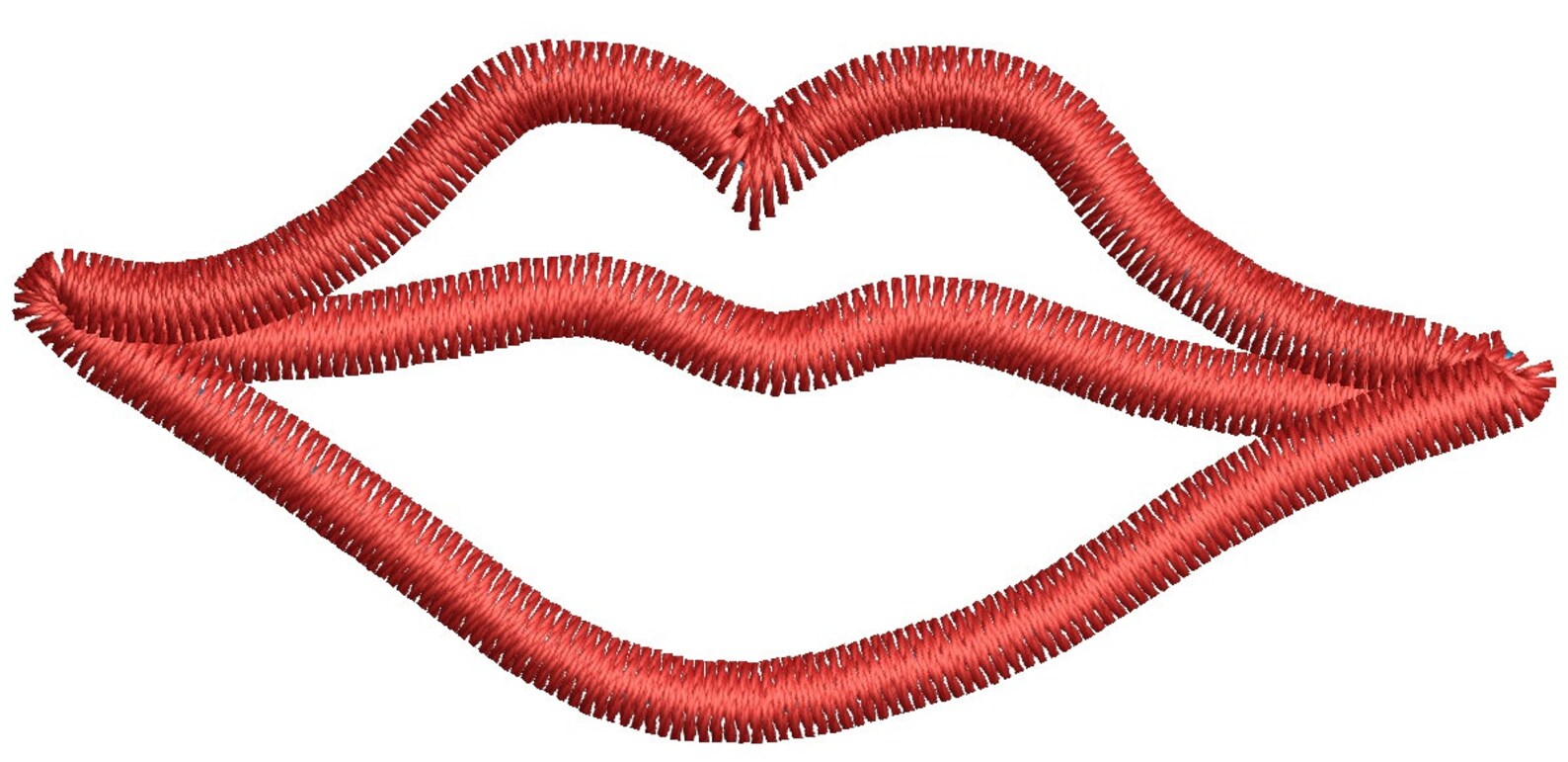 Lips Applique Machine Embroidery Design Instantly Download - Etsy