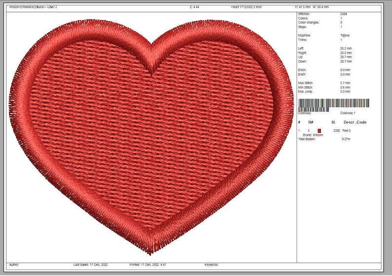 Heart Machine Embroidery Design - Etsy