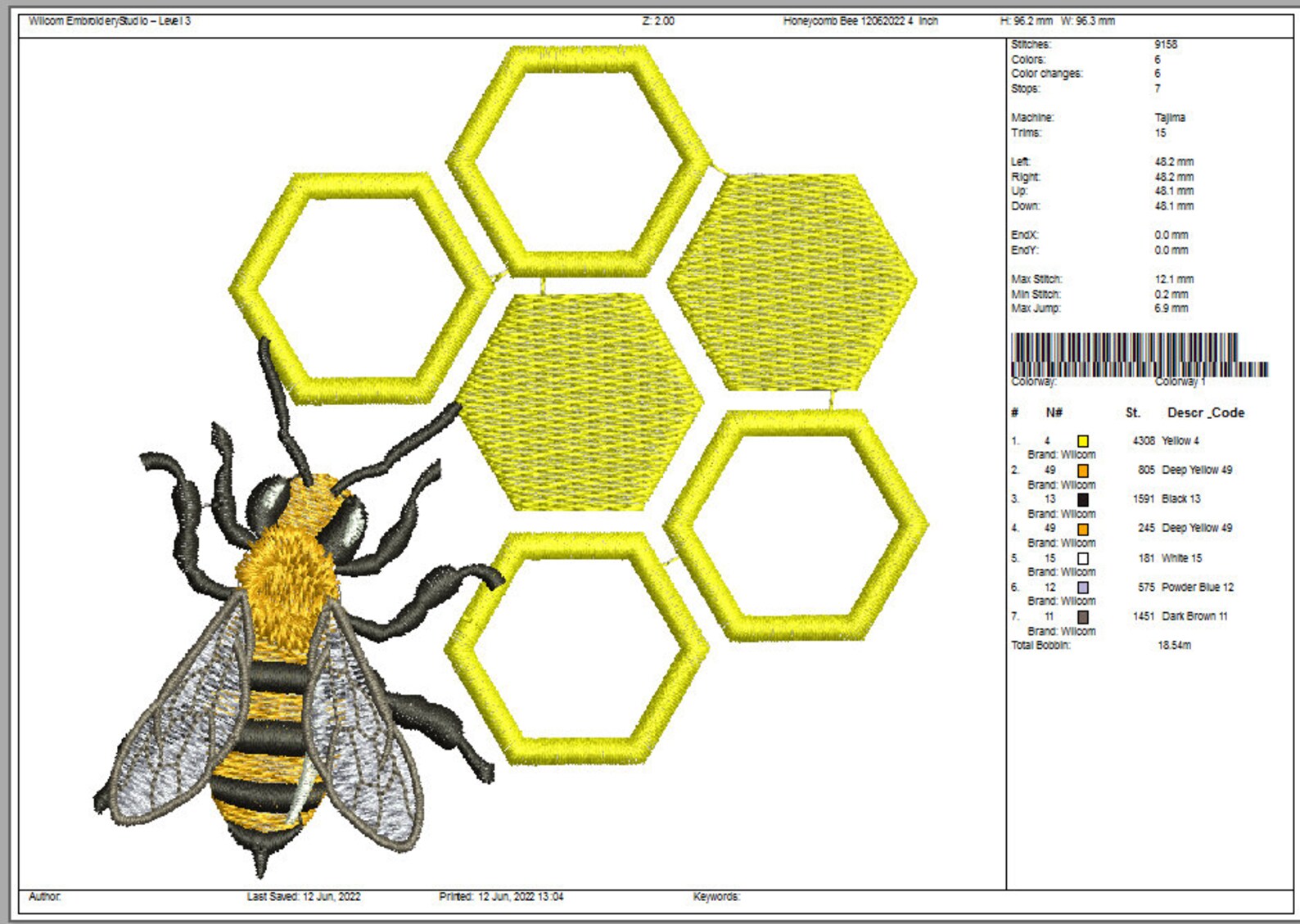 Bee and Honeycomb Machine Embroidery Designs Instantly - Etsy