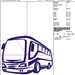 Modern Bus Machine Embroidery Design, Instantly Download - Etsy