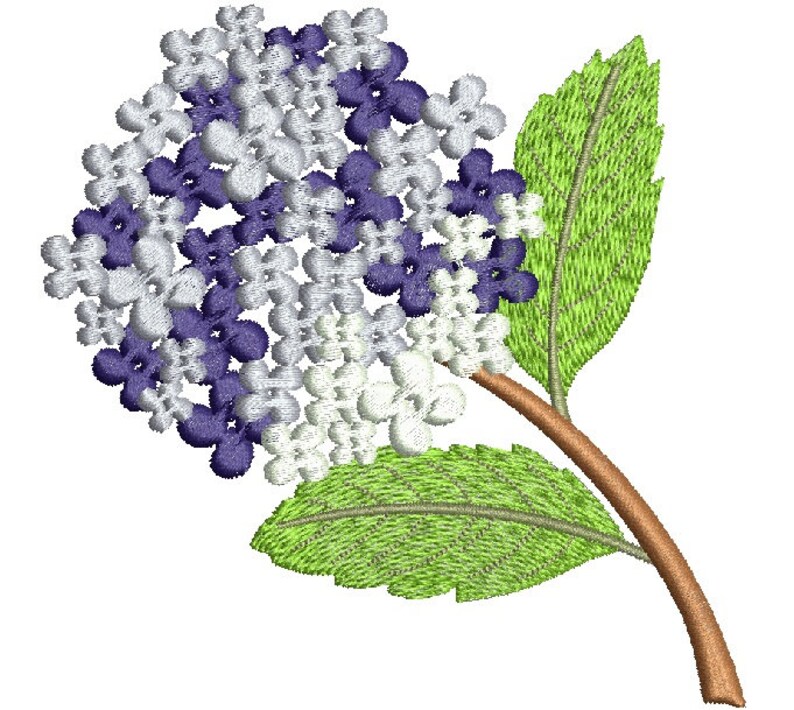 Hydrangea Flower Machine Embroidery Designs Instantly - Etsy
