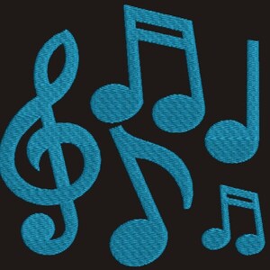 Musical Notes, Music, Notes Machine Embroidery Designs, Instantly ...