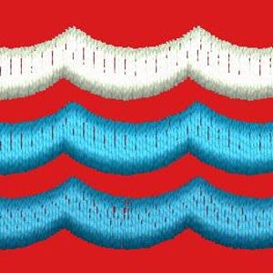 Water Waves Machine Embroidery Design - Etsy