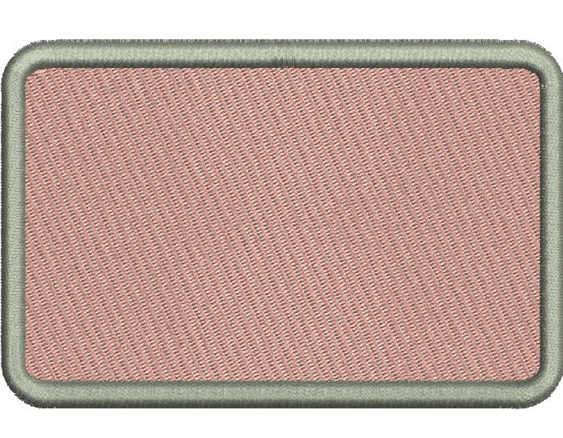 Rounded Rectangle patch Machine Embroidery Design - Etsy