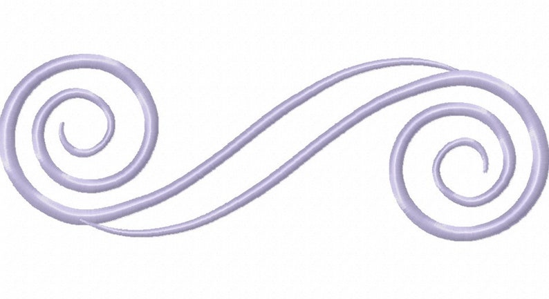 Swirls for Monogram Scroll Pattern Machine Embroidery Design - Etsy