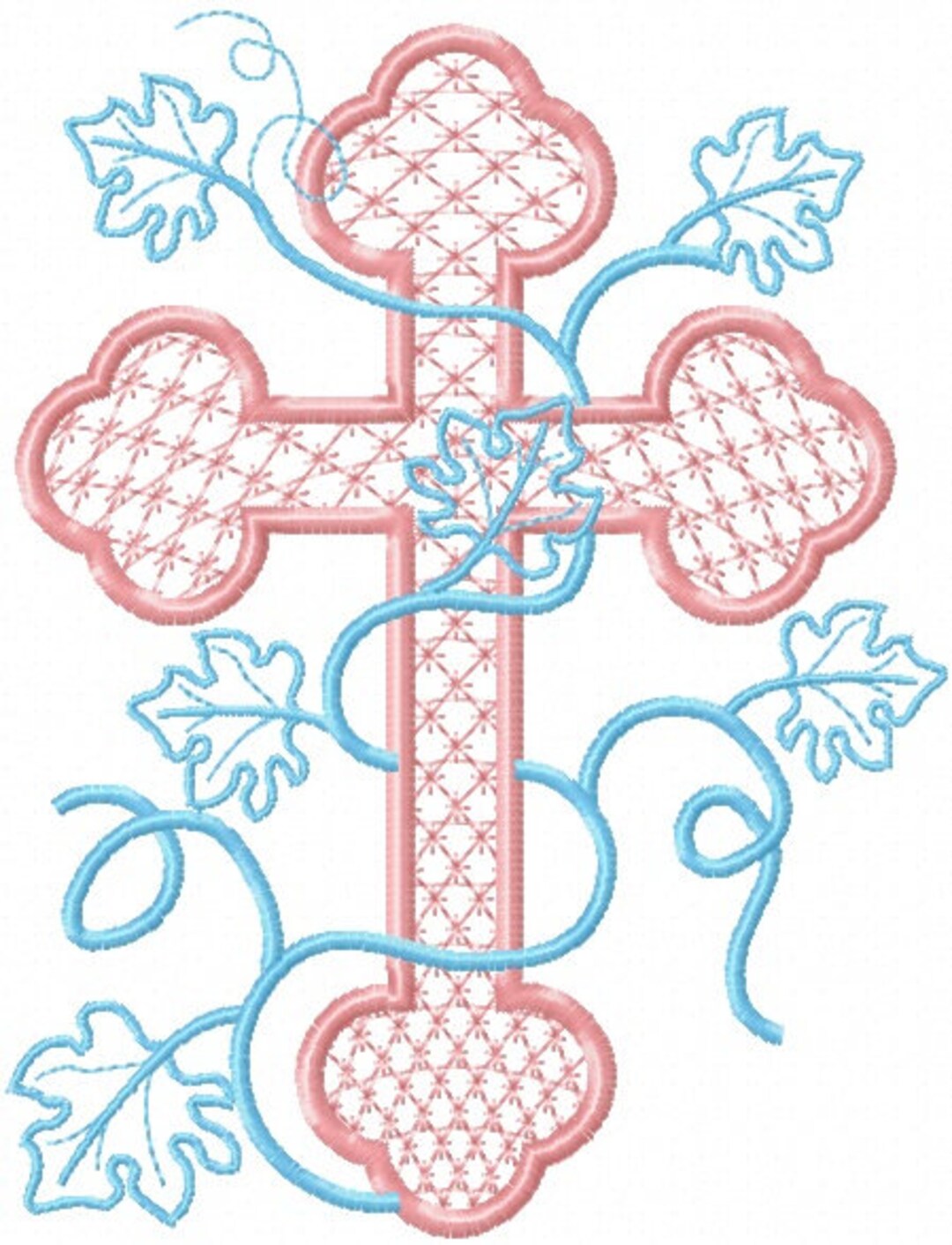 Cross Embroidery Design. Easter Cross Embroidery Design. Christian ...