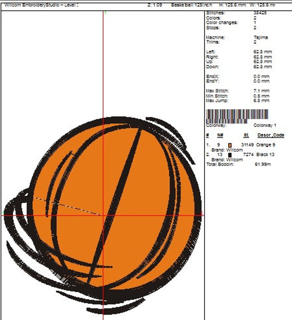 Basketball Machine Embroidery Design Instantly Download | Etsy