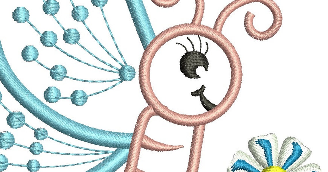 Butterfly Simple Design Butterfly Embroidery Design | Etsy