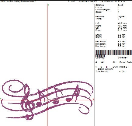 Musical Notes Music Notes Machine Embroidery Designs - Etsy