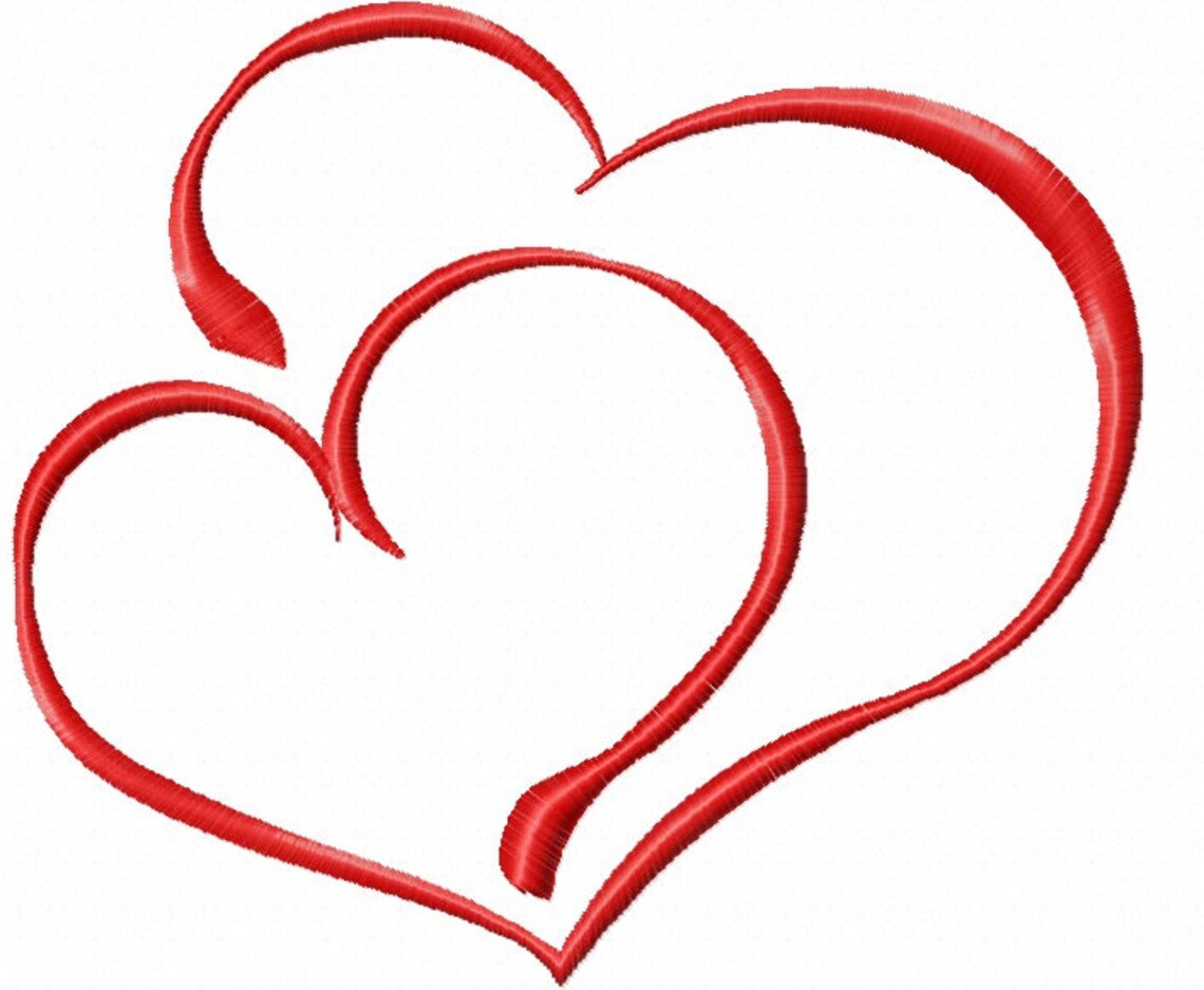 Hearts Machine Embroidery Design - Etsy