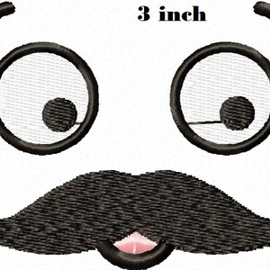Mans Face Machine Embroidery Design Instant Download - Etsy