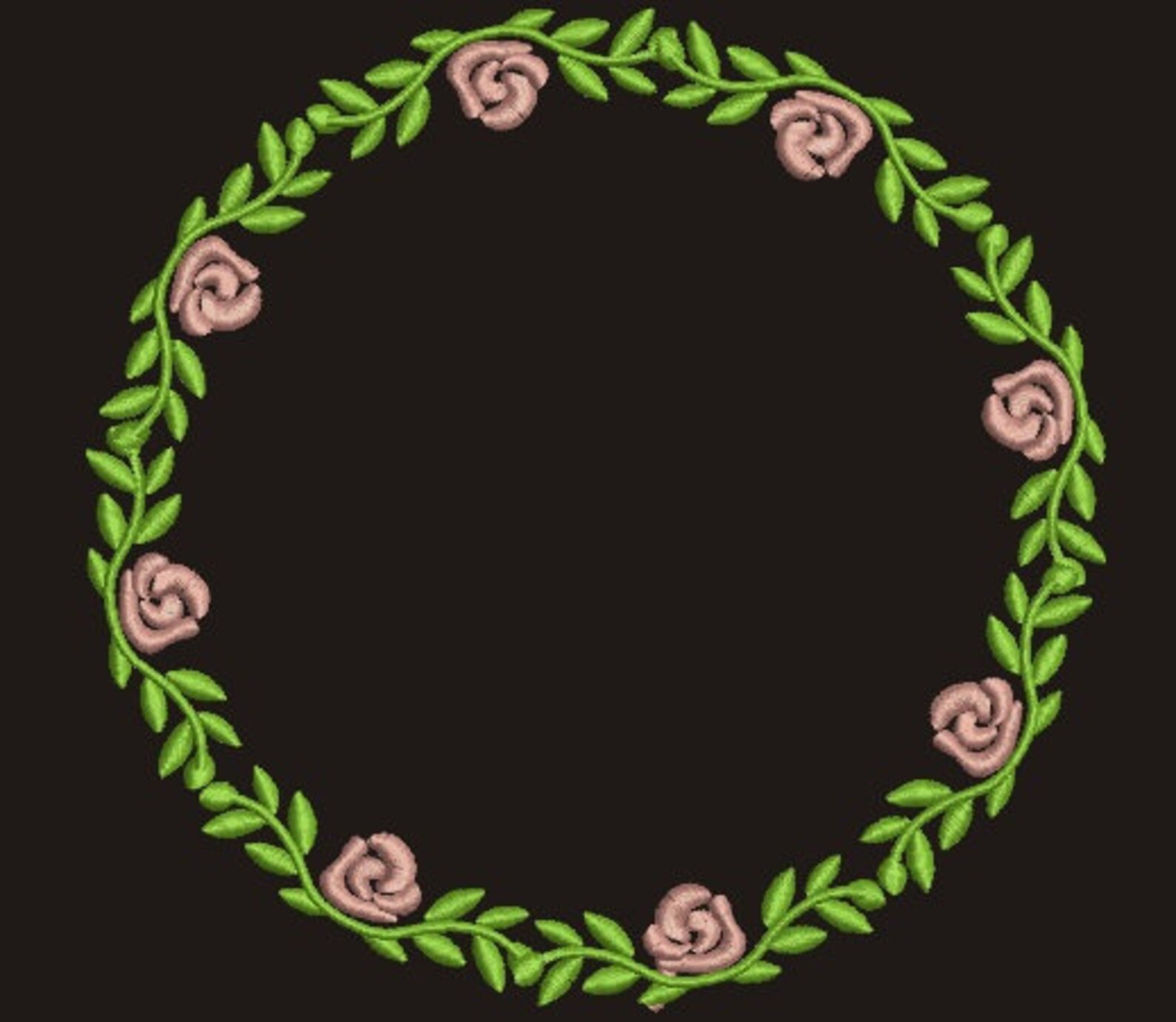 Frame Flowers Embroidery Design Machine Embroidery Design - Etsy