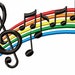 Rainbow Treble Clef, Music, Notes Machine Embroidery Designs, Instantly ...