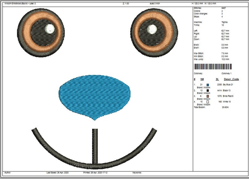 Eyes and Nose for a Teddy Bear Machine Embroidery Designs - Etsy Canada