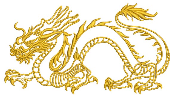 Sewing & Needlecraft Sewing Embellishments Chinese Dragon Embroidery ...