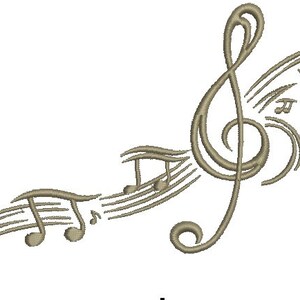 Treble Clef, Music, Notes Machine Embroidery Designs, Instantly ...